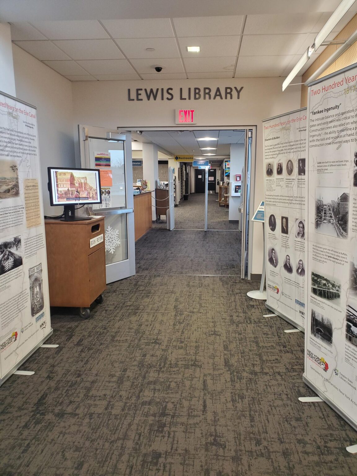 Erie Canal Bicentennial Exhibit at Lewis Library | SUNY Niagara Today