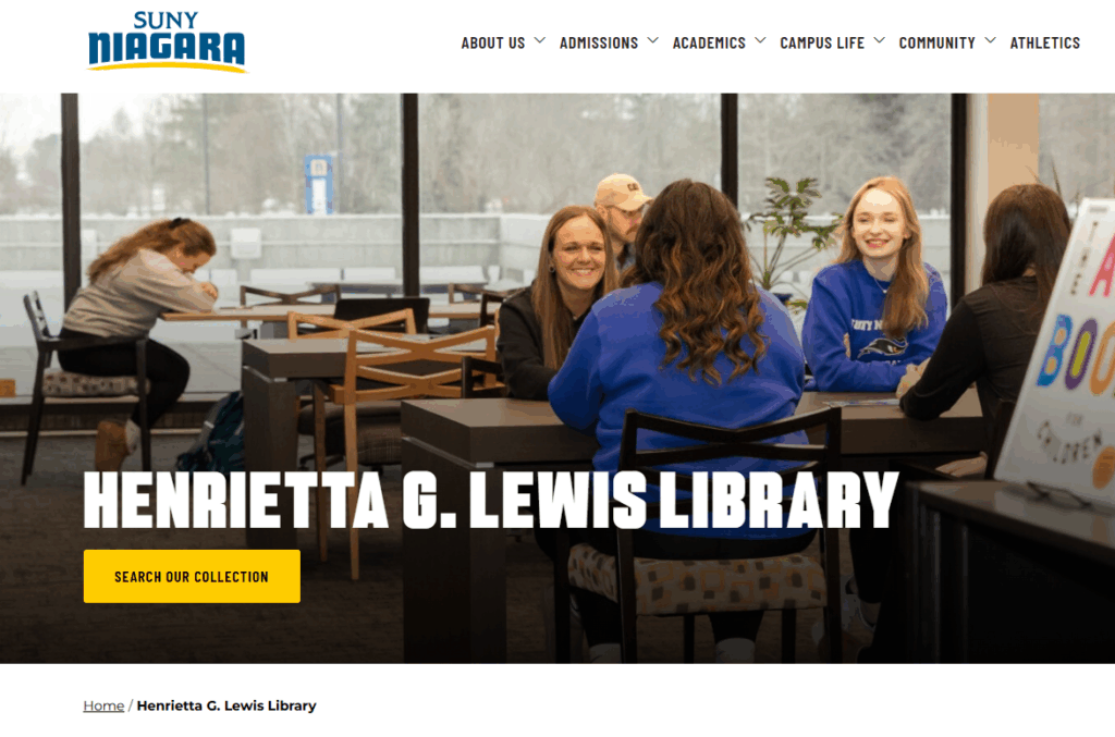New Library Homepage | SUNY Niagara Today