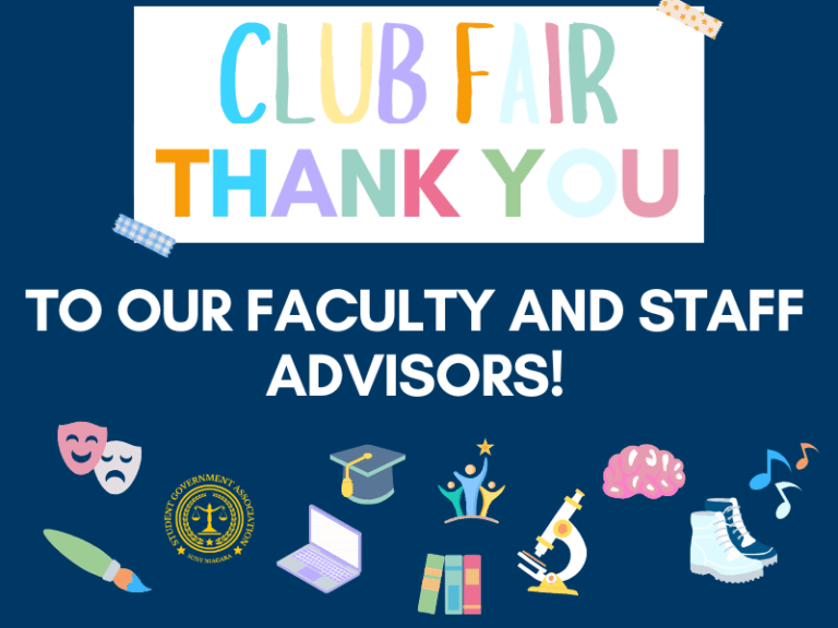 Thank You to Our Club Advisors! | SUNY Niagara Today