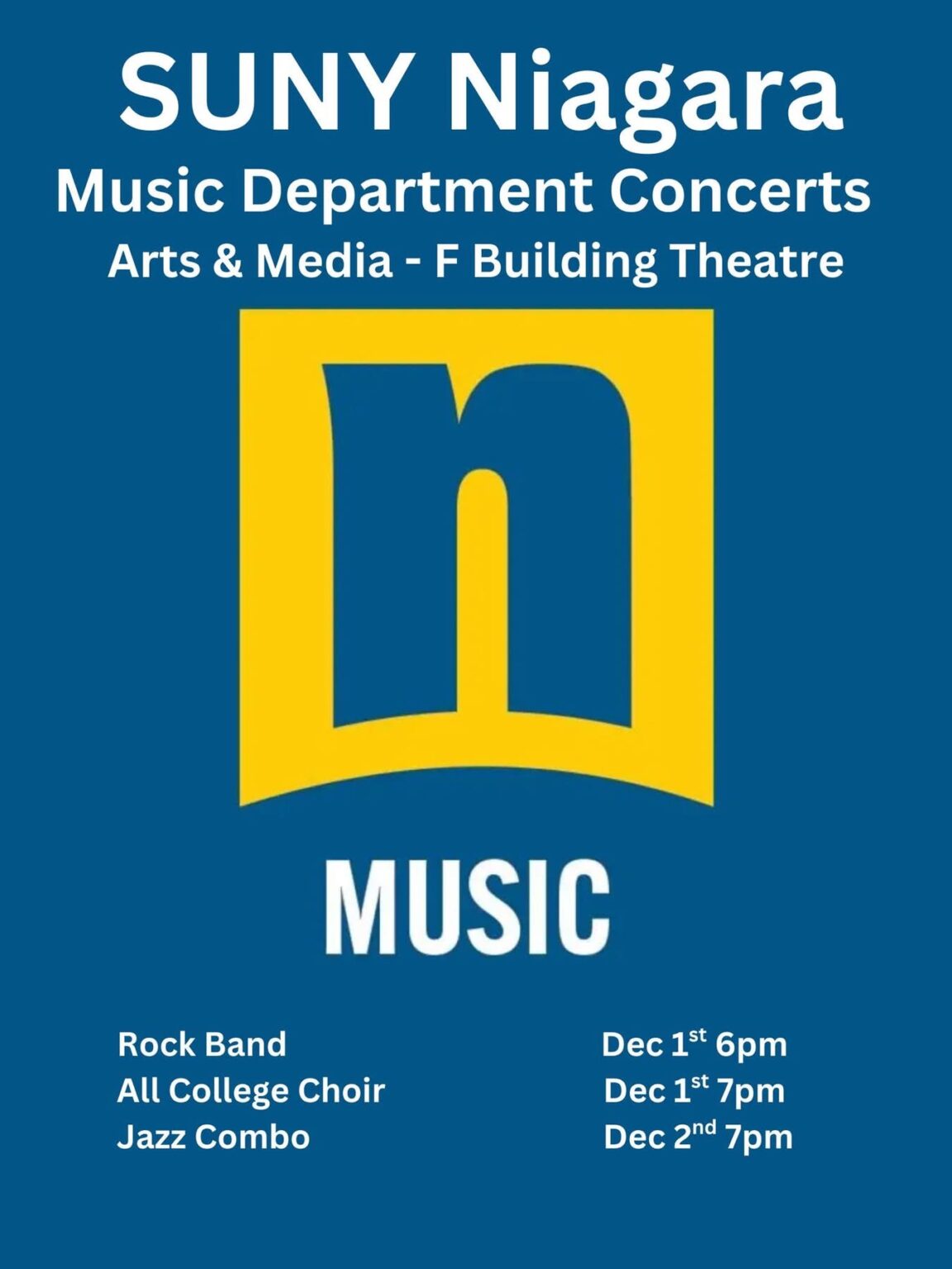 Music Department Concerts | SUNY Niagara Today
